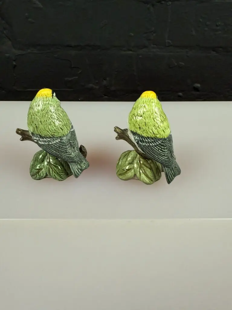 Rare Vintage Mack Goldcrest Pair of Birds Bone China Figurine Made In ...