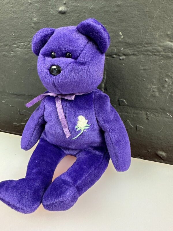Ty Beanie Babies Collection 9 Inch Princess Diana Bear Purple 1997 W ...